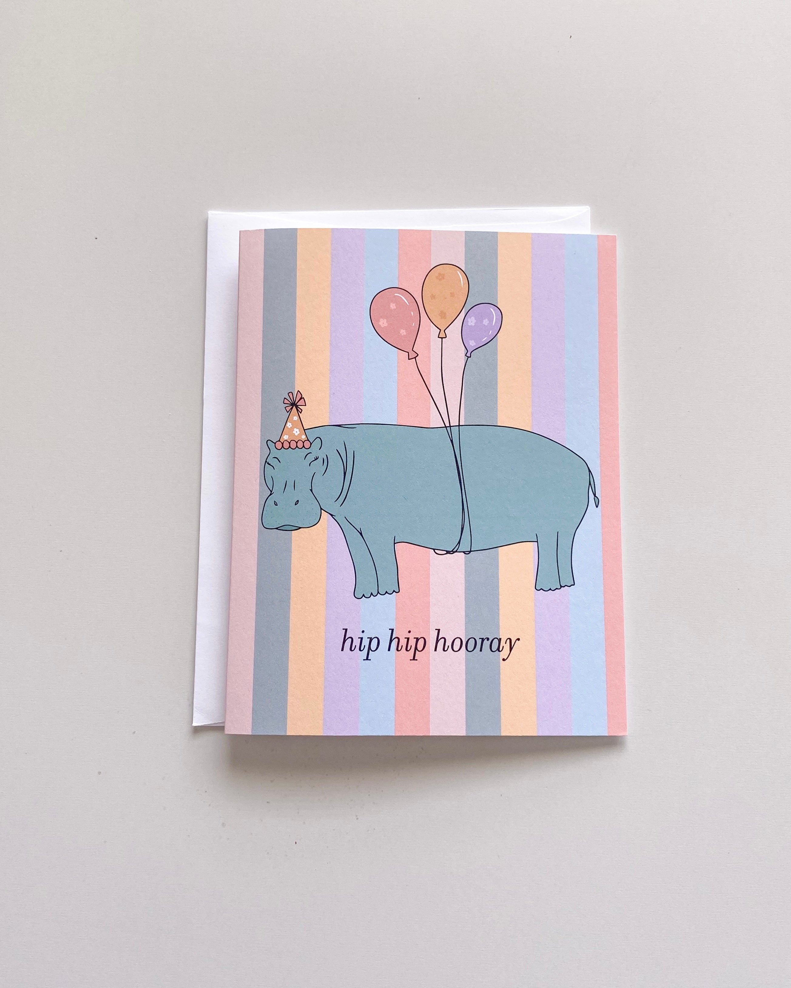 Hippo Birthday Greeting Card – Daisy Market Co.